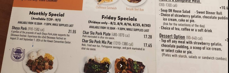 Zippy's Restaurant Menu – Hawaiian Comfort Food in Kailua, HI