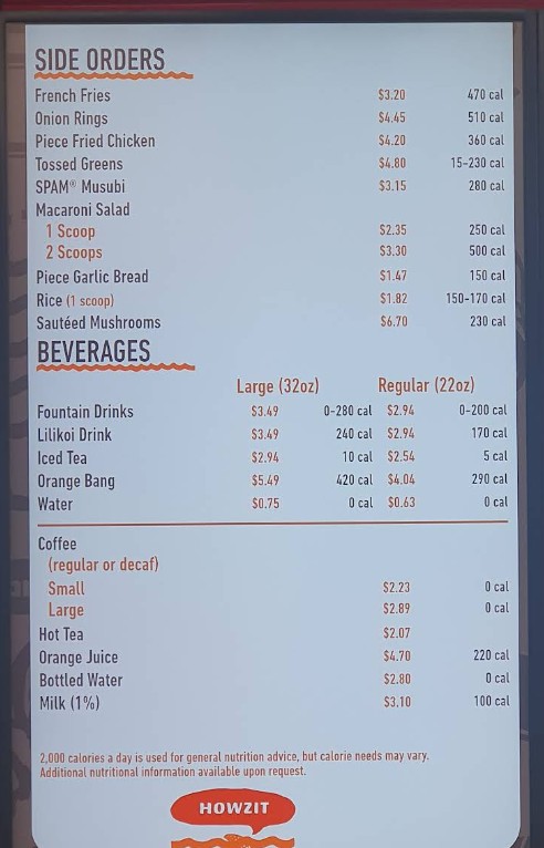 Zippy's Restaurant Menu – Hawaiian Comfort Food in Kailua, HI